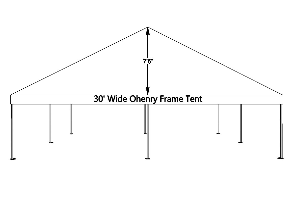 30x50 Frame Tent | American Made Party Tents