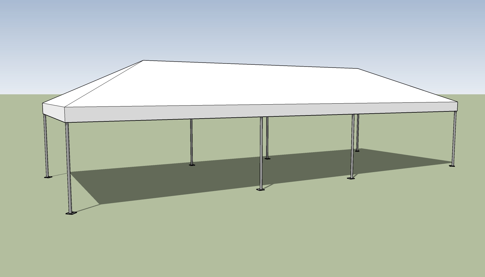 15x40 Standard Frame Tent | American Made Party Tents