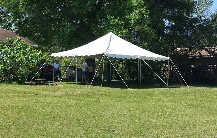 20x20 Party Tent | Ohenry Pole Type Party Tents